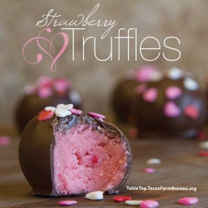 Strawberry Truffles – Texas Farm Bureau – Table Top