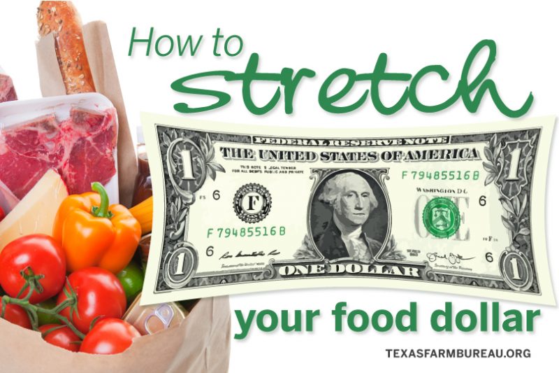 How to stretch your food dollars – Texas Farm Bureau – Table Top